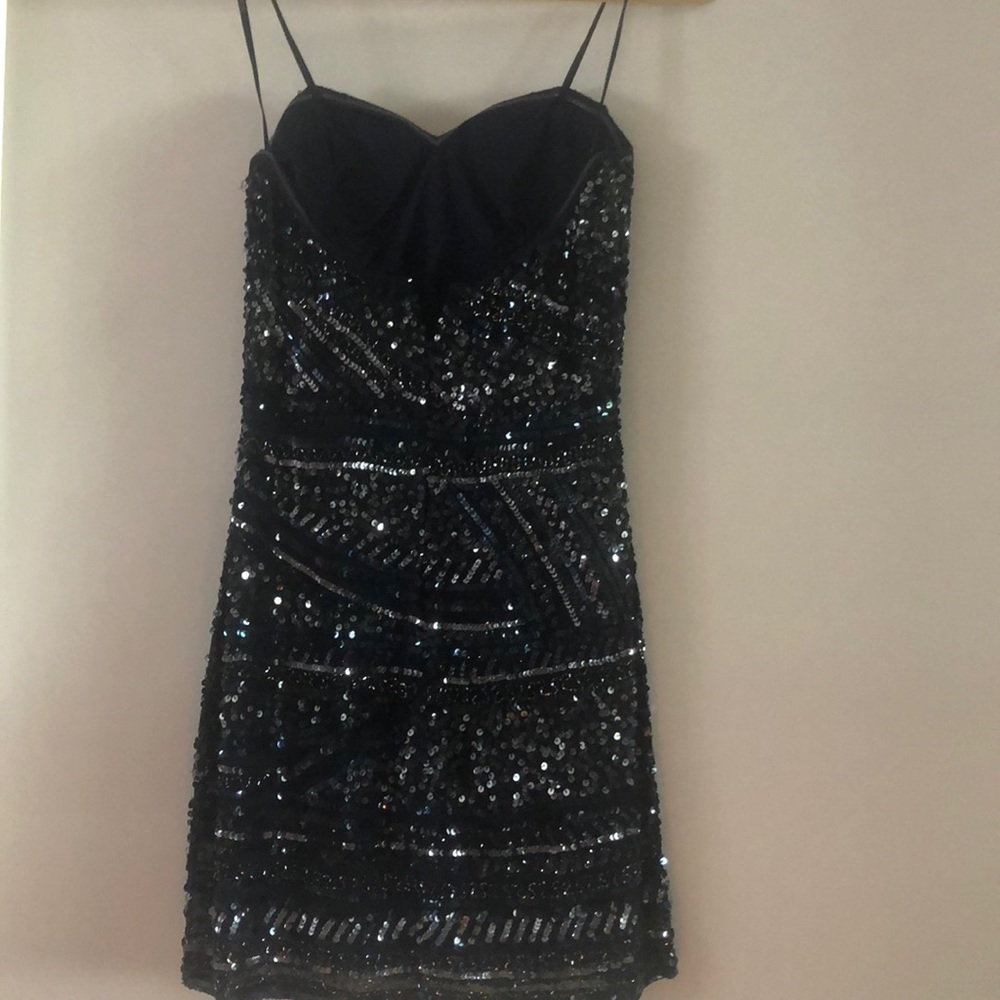 Sequin Mini Scala Prom Dress, Short Formal Dress - Gem